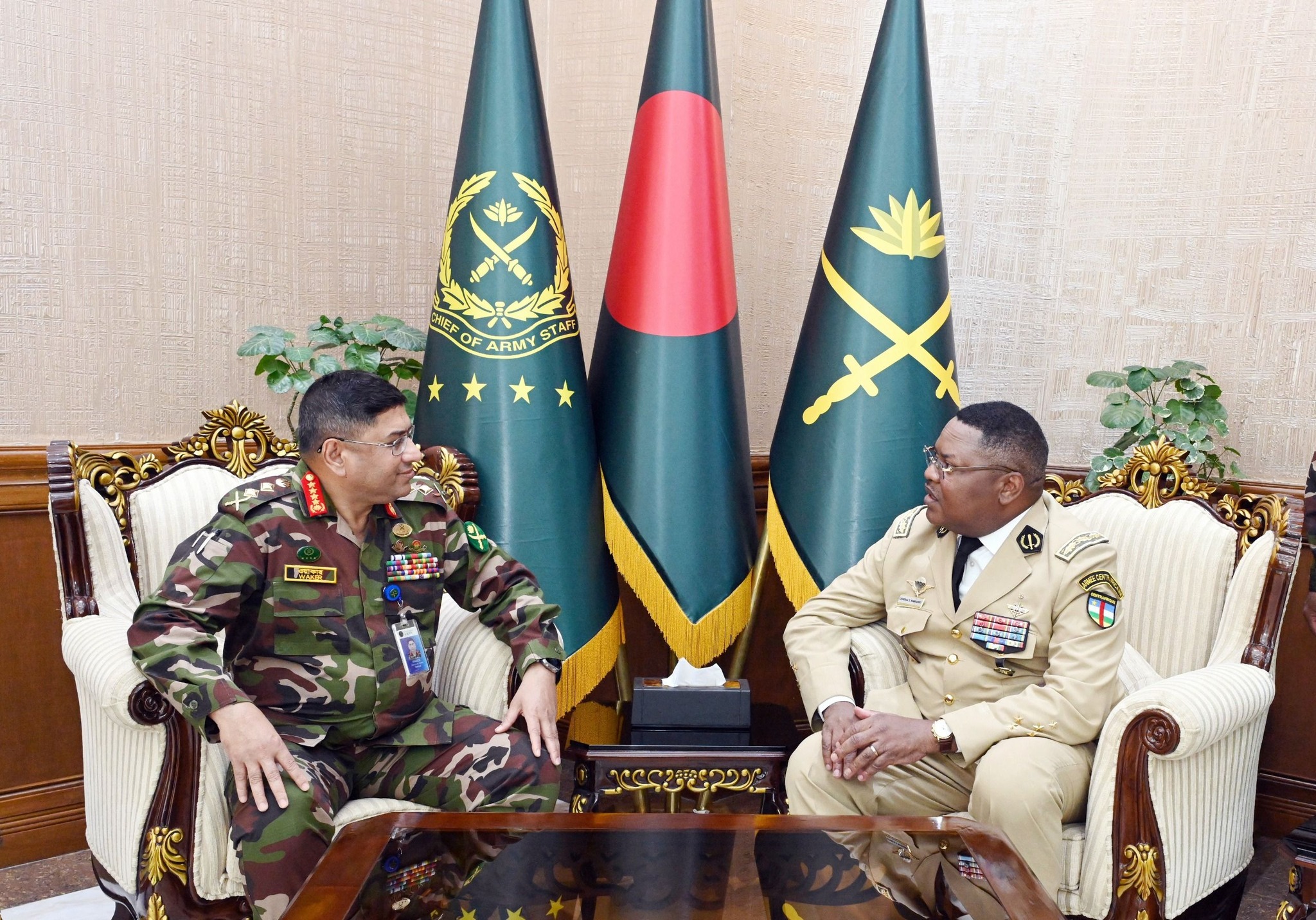 Central African Republic Armed Forces Chief of Staff's Courtesy Call on ...